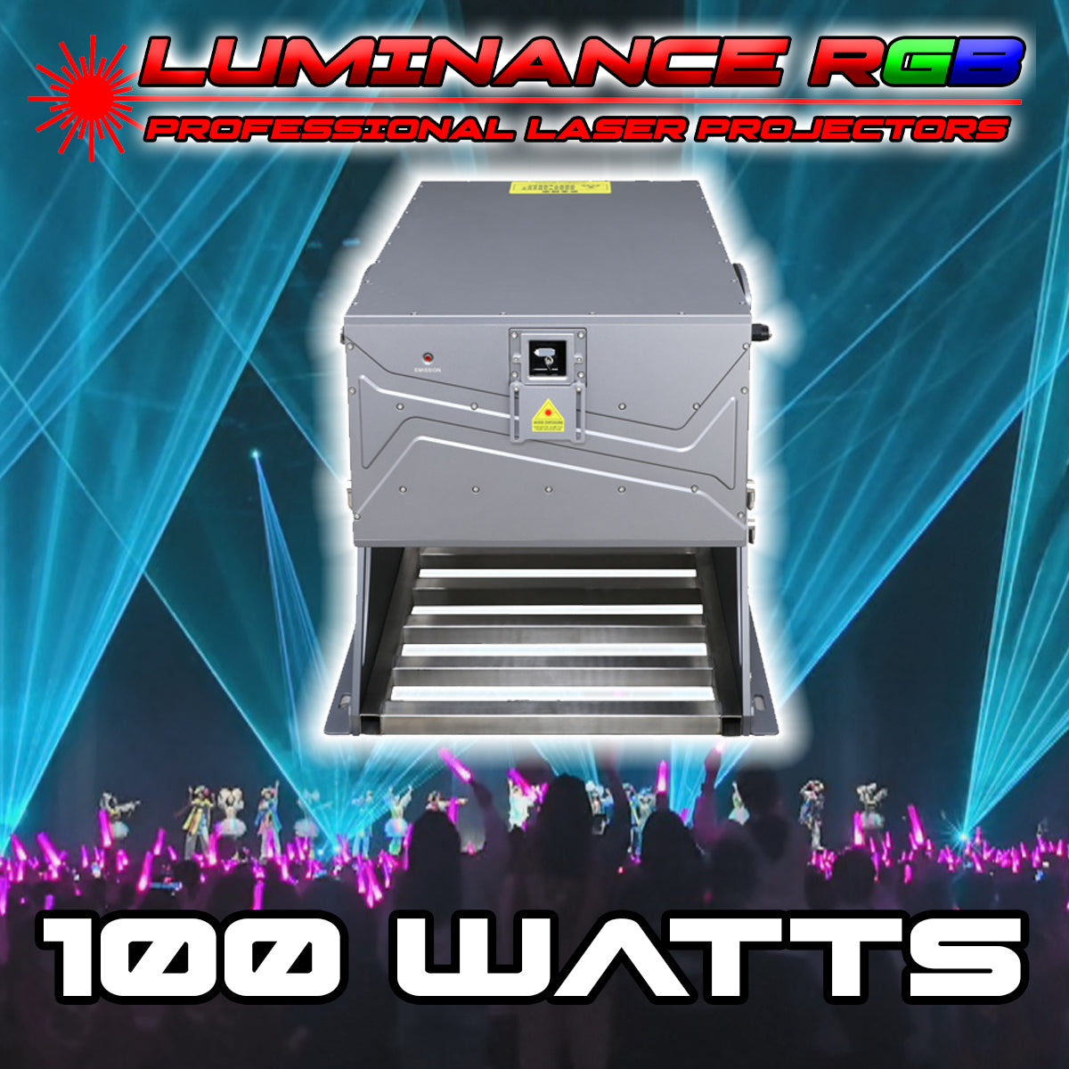 M) 100 Watt Luminance Laser Light Show System – Luminance RGB Laser ...